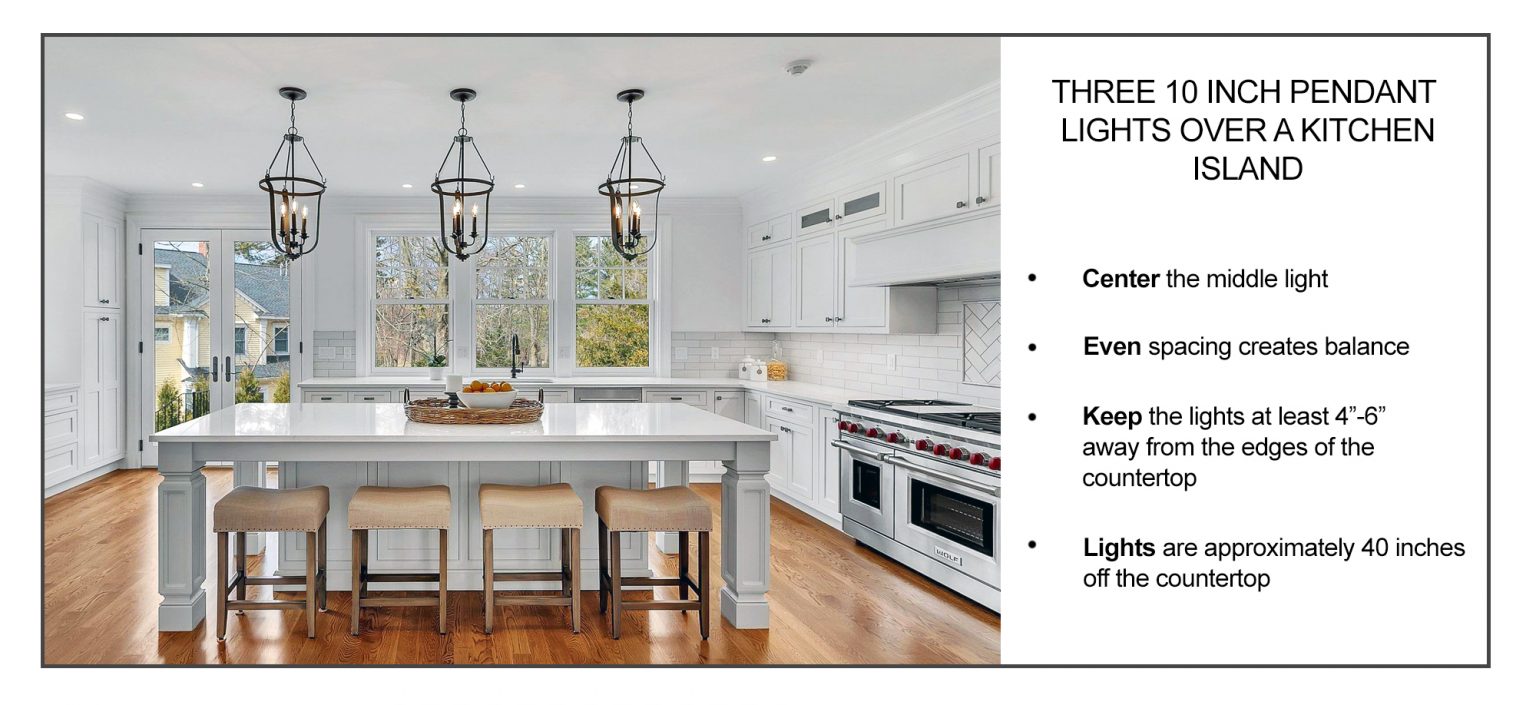 How To Space Pendant Lights Over An Island – Modern Design