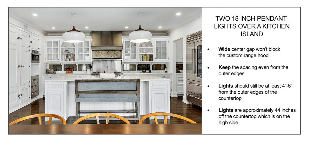 How To Space Pendant Lights Over An Island – Modern Design