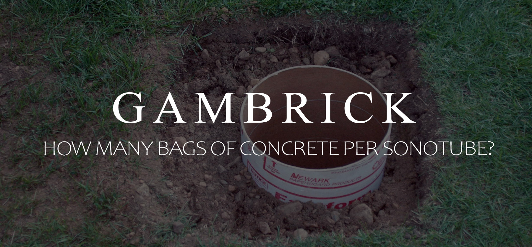 How Many Bags Of Concrete Per Sonotube 2022 